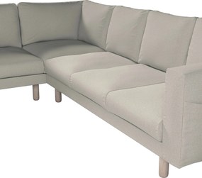 Potah na pohovku IKEA Norsborg rohová 5-místná barva béžová látka pletený vzor