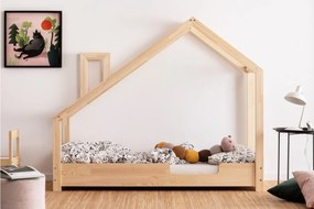 Adeko Dětská postel domeček Luna C Velikost postele: 140x80 cm Barva: dekor přírodní dřevo přírodní