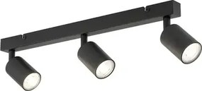 TK Lighting TOP černá / Stropní bodové svítidlo / 3x GU10 / max. 10W /
