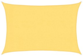 Plachta proti slunci 160 g/m² béžová 3 x 4,5 m HDPE 311128