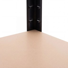 Regál s vysokou nosností 160x60x180 cm – černá