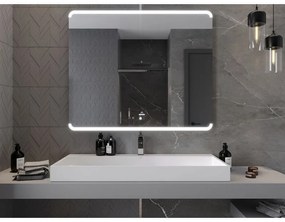 Mexen Nida, LED koupelnové zrcadlo s podsvícením 120x100 cm, 6000K, ochrana proti zamlžování, 9806-120-100-611-00