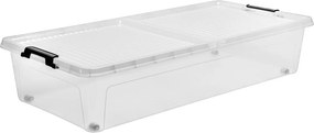 Box s víkem, 80 × 40 × 17 cm, 32 l, transparentní