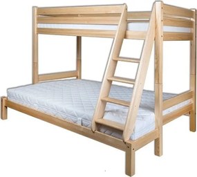 Casarredo - Komfort nábytek Patrová postel KL-155 masiv | barva: bez moření borovice