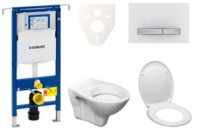 Cenově zvýhodněný závěsný WC set Geberit do lehkých stěn / předstěnová montáž+ WC S-Line S-line Pro 111.355.00.5ND8