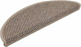 Samolepící nášlapy na schody vzhled sisal 15 ks 56x17x3 cm 326866
