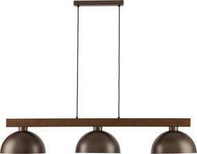 TK Lighting Hnědý závěsný lustr Oslo pro žárovku 3x E27 TK6299