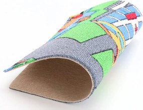 Associated Weavers, Dětský metrážový koberec Little Village 90, na míru, šíře 3m,4m, vícebarevná, filc, dětský pokoj