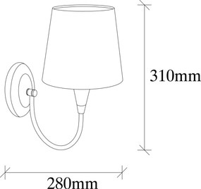 Nástěnná lampa, Pardo - 3031