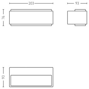 Philips 16487/93/P0 - Stmívatelné venkovní svítidlo STRATOSPHERE 2xLED/4,5W IP44