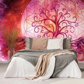Samolepící tapeta pastelový magický strom života - 150x100 cm