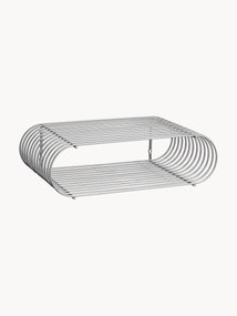 Nástěnná kovová police Curva, Š 40 cm