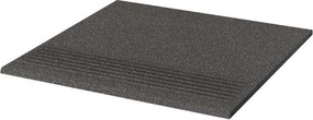 RAKO Taurus Granit - Schodovka 29,8x29,8 cm, černá TCA34069