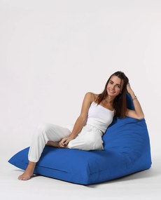 Atelier del Sofa Zahradní sedací vak Pyramid Big Bed Pouf - Blue, Modrá