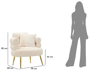 Designové křeslo Harmony bílé