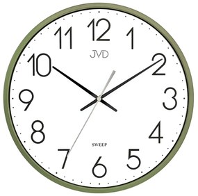 JVD Zelené tiché netikající hodiny JVD HX8016.3