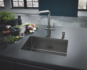 GROHE - Dávkovač mýdla Cosmopolitan, kartáčovaný Hard Graphite 40535AL0