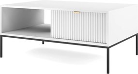 PSK Konferenční stolek NEMO L104, Bílá 104 cm Dekor nohou: Černé