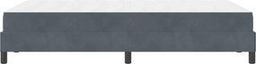 Postel s boxspringem s matrací Tmavě šedá 120 x 190 cm textil 3398678