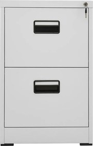 vidaXL Kancelářská skříň 46 x 62 x 72,5 cm ocel [336271] Barva: světle šedá