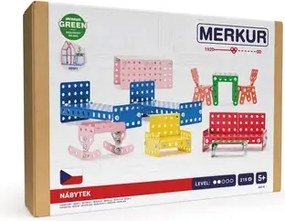 Merkur - Příslušenství k domečku pro panenky - nábytek / 219 dílků / o