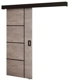 Posuvné dveře 90 cm Bethany IV (beton + černá matná). 1043493