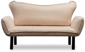 Designová rozkládací pohovka Wenda 140 cm krémová
