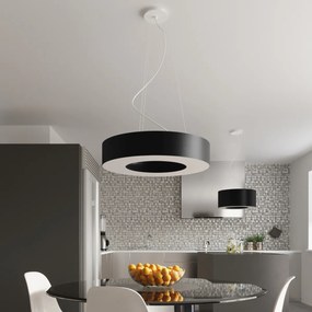 Sollux Lighting Lustr SATURNO SLIM 50 černý