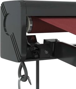 Automatická zatahovací markýza burgundská 350 x 250 cm 3215329