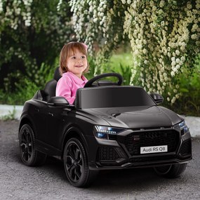 HOMCOM Dětské Elektrické Auto +3 roky Licencované Audi RS Q8 se 6V Baterií, 2 Motory, Dálkovým Ovládáním, Hudbou, MP3, Klaksonem a Světly, Maximální …