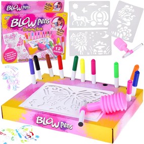 JOKO Kreativní výtvarná sada – růžová, s pumpičkou, fixy a šablonami
