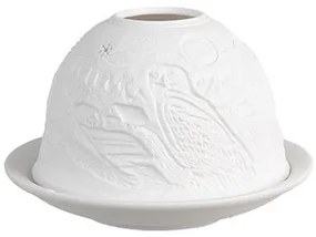 Porcelánový svícen na čajovou svíčku OWL Clayre &amp; Eef 6CE1833