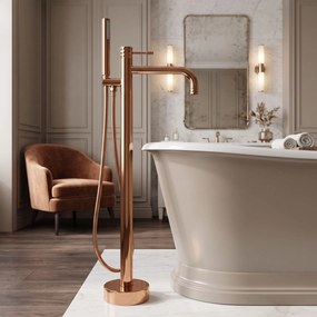Rea Lungo Diamond, volně stojící baterie, měděná lesklá, REA-B2248