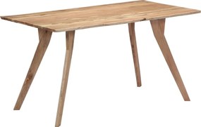 vidaXL Jídelní stůl 140 x 80 x 76 cm masivní akáciové dřevo [247977]