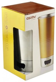 ASOBU nerezový trendy nápojový kelímek s otvírákem 550ml