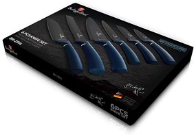 BERLINGERHAUS Sada nožů s nepřilnavým povrchem 6 ks Aquamarine Metallic Line BH-2514