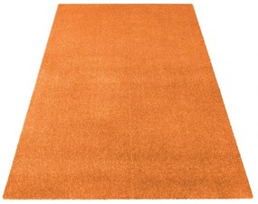 Kvalitní shaggy koberec oranžové barvy Šířka: 200 cm | Délka: 300 cm