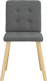 Jídelní židle 4 ks tmavě šedé textil 3315169