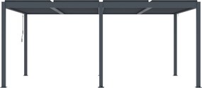 Hliníková bioklimatická pergola s lamelami BestBerg BBP-15G / 5 x 3 m / šedá