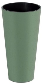 PROSPERPLAST Květináč - TUBUS SLIM Eco Wood Průměr: 30 cm, Barva: kávová