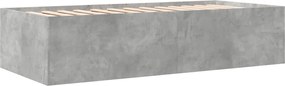 vidaXL Válenda se zásuvkami 100 x 200 cm kompozitní dřevo [3280870] Barva: šedá sonoma