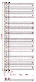 HENRIK otopný žebř 496/1126 bílý SIKOHTO5001200 - Thermal Trend