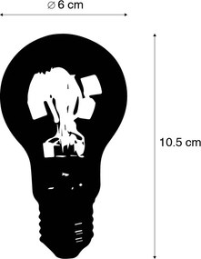 Sada 5 stmívatelných LED spirálových žárovek E27 A60 Goldline 4W 270 lm 2200K