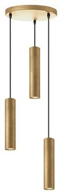 LABEL51 Závěsná lampa Ferroli - antické zlato - kov