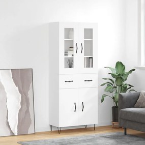 Skříň highboard bílá 69,5 x 34 x 180 cm kompozitní dřevo 3198561