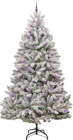 Umělý vánoční stromeček 270 cm 300 LED Teplá bílá PVC a ocel 3395781