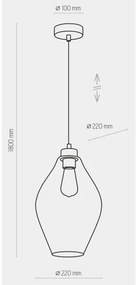 Lustr na lanku TULON 1xE27/60W/230V