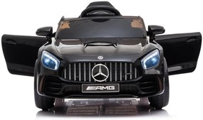 Dětské elektrické autíčko s dálkovým ovládáním BestBerg BBCC-50B – Mercedes-Benz AMG GT R / nosnost 25 kg / Li-Ion baterie / černá