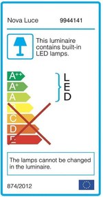 NV 9944141 Venkovní zapuštěné svítidlo do zdi JOYA černý hliník LED 3W 3000K 100-240V 21st. IP65 - NOVA LUCE