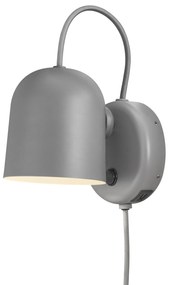 Nordlux 2120601010 Angle, nastavitelná nástěná lampa s USB výstupem a vypínačem, 1xGU10 max.25W, šedá, průměr 10,5cm